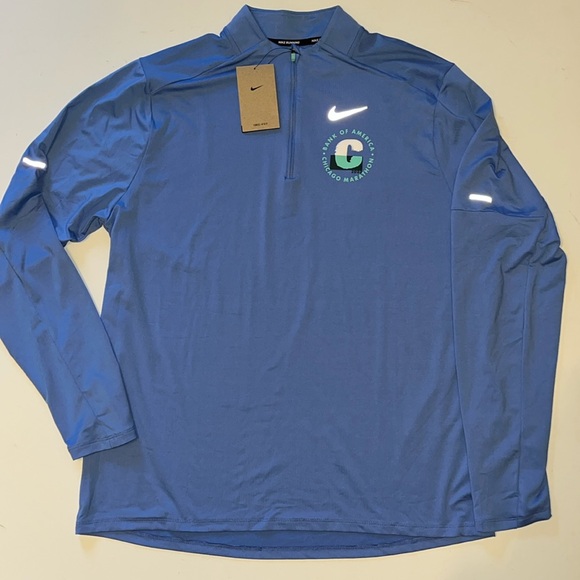 Nike | Shirts | L Nike Chicago Marathon Dri Fit Element 2 Zip Running ...